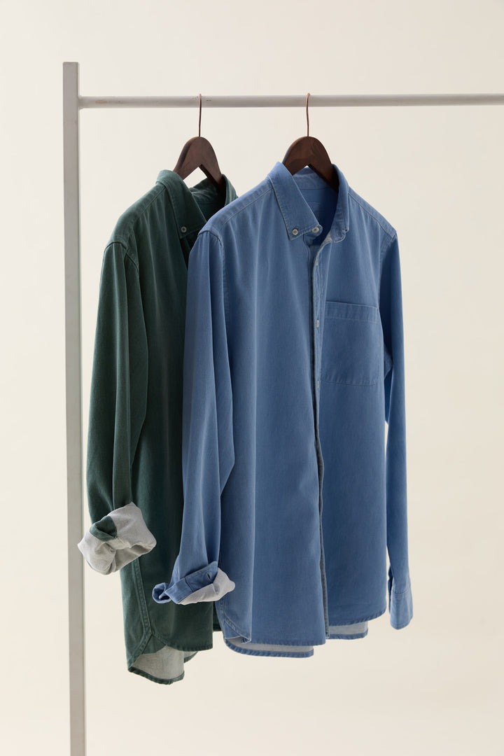 Broadleaf Washed Emerald Men’s Twill Shirt | Beaufort & Blake
