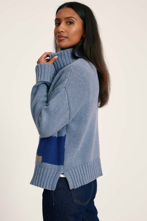 Women's Beacon Lighthouse Jumper in Sky