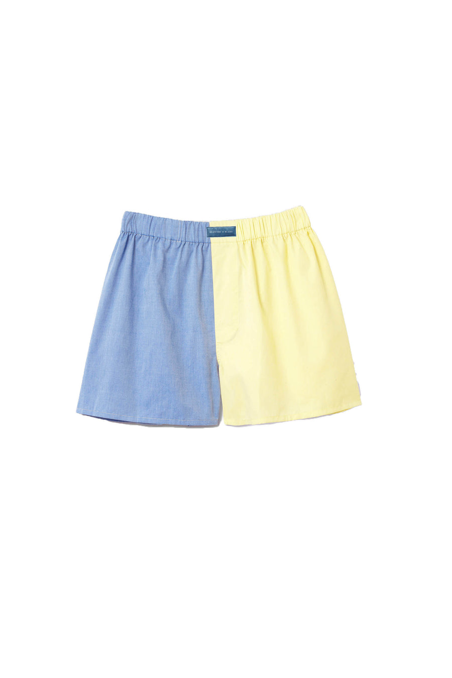 Men's Loxhill Boxer Shorts 100% Cotton in Yellow Beaufort & Blake