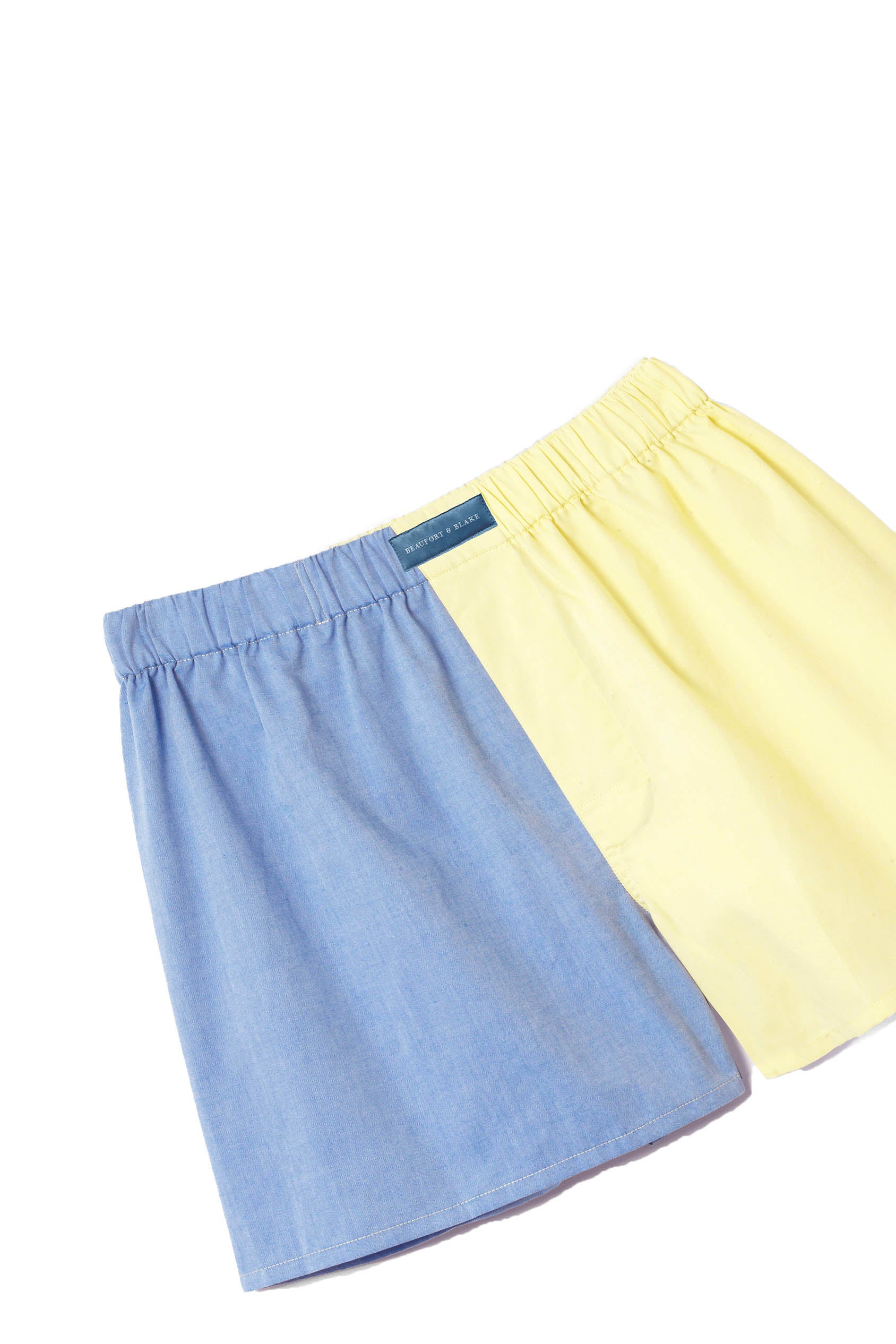 Men's Loxhill Boxer Shorts 100% Cotton in Yellow Beaufort & Blake