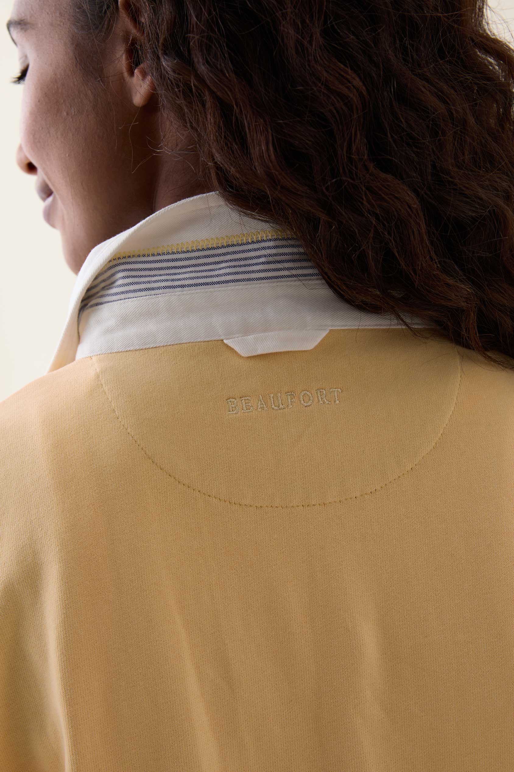 Women's Mickleham Yellow Rugby Shirt 100% Cotton in Yellow Beaufort & Blake