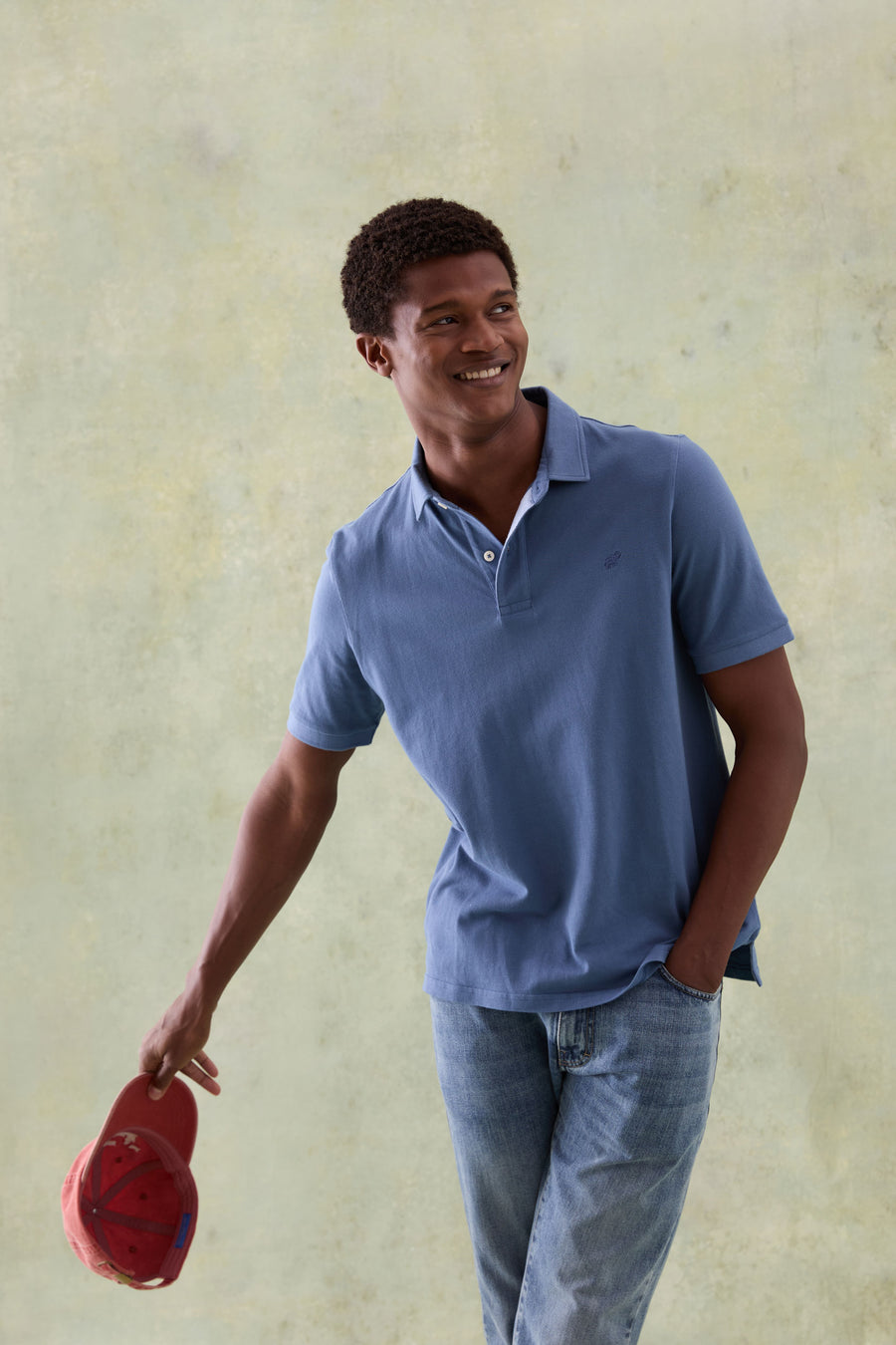 Men's Morley Polo 100% Cotton Pique in Blue Beaufort & Blake